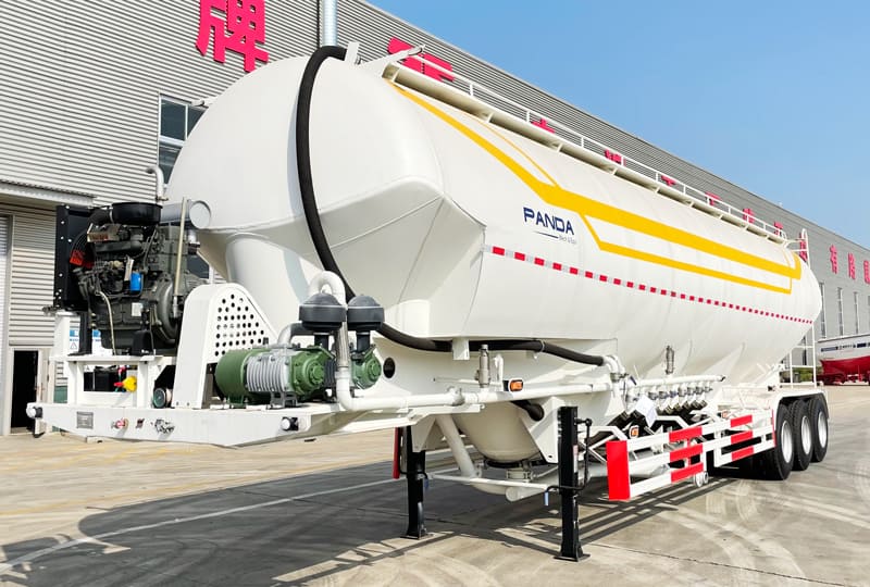 How does a pneumatic dry bulk trailer work - Panda Mech